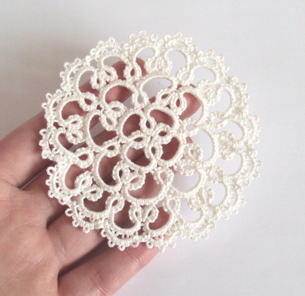 White Lace Wedding Coasters (set Of Two) on Luulla